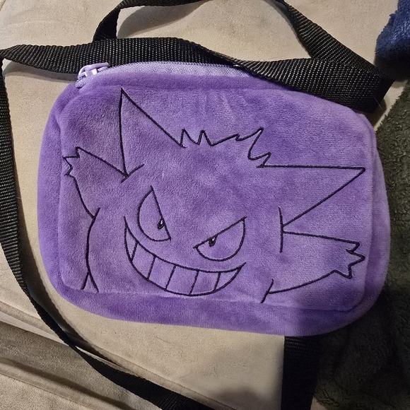Nintendo | Bags | Gengar Pokemon Purple Plush Crossbody Bag Japan ...